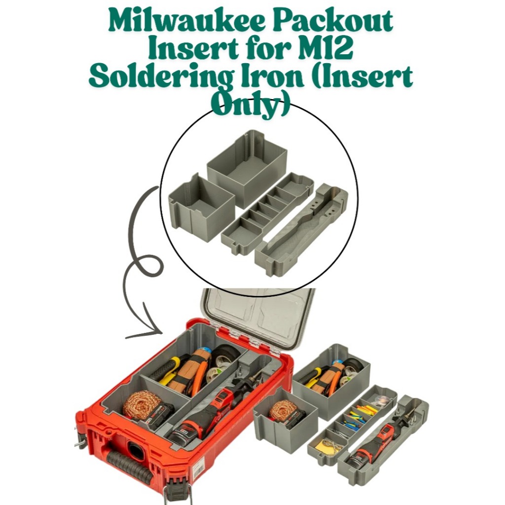 Milwaukee Packout M12 Soldering Iron (Insert Packout Tray Only ...