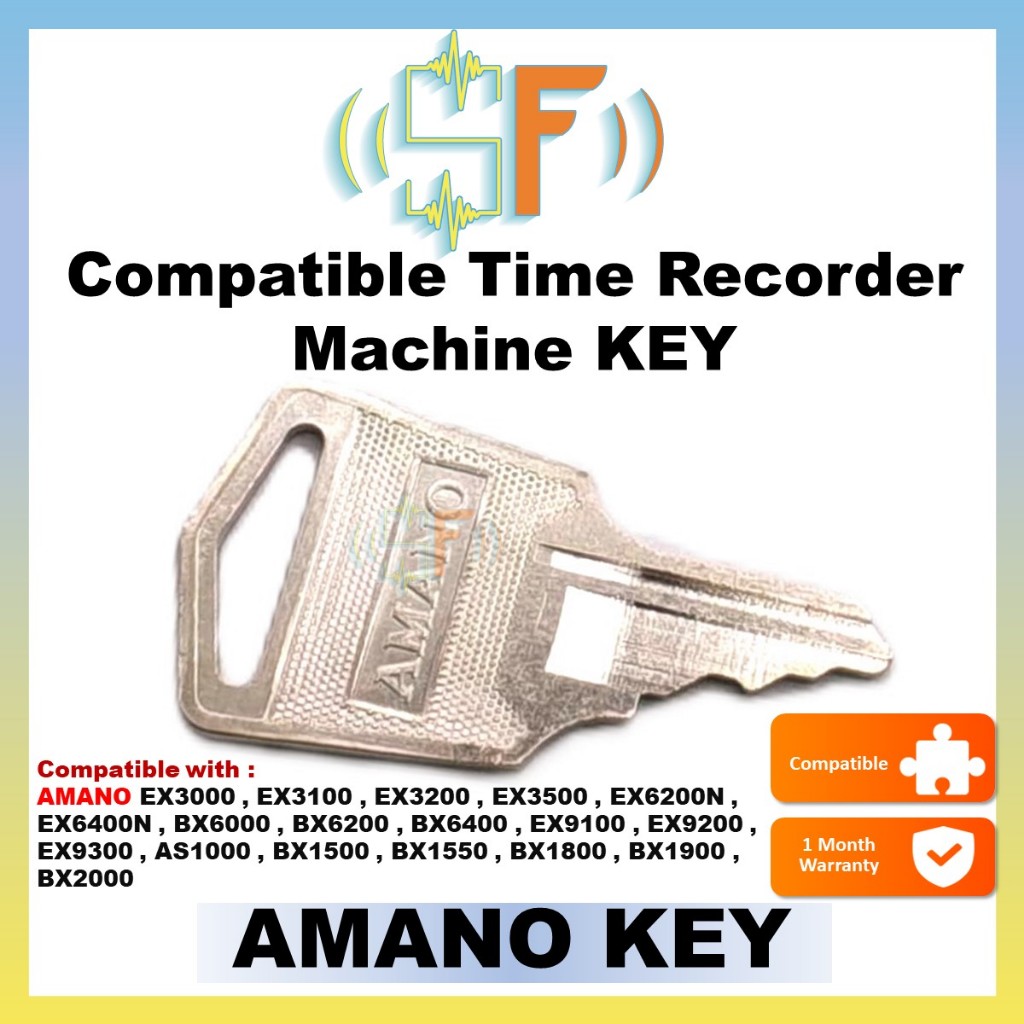 Amano Key Time Recorder Machine Recoder Machine Key Replacement Kunci ...