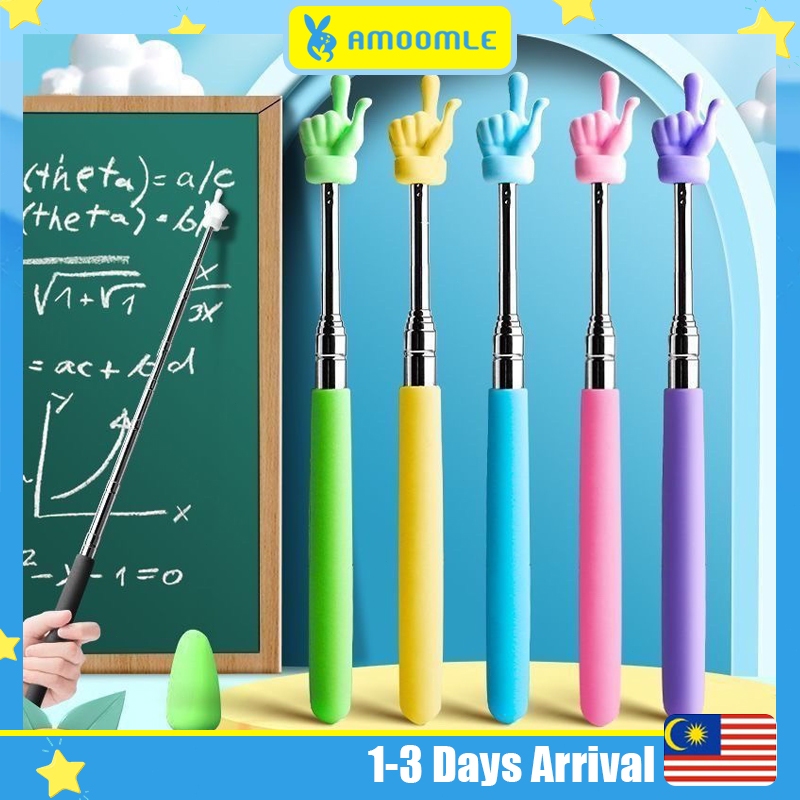 Retractable Teacher Pointer Stick Kids Classroom Reading Finger Pointer ...