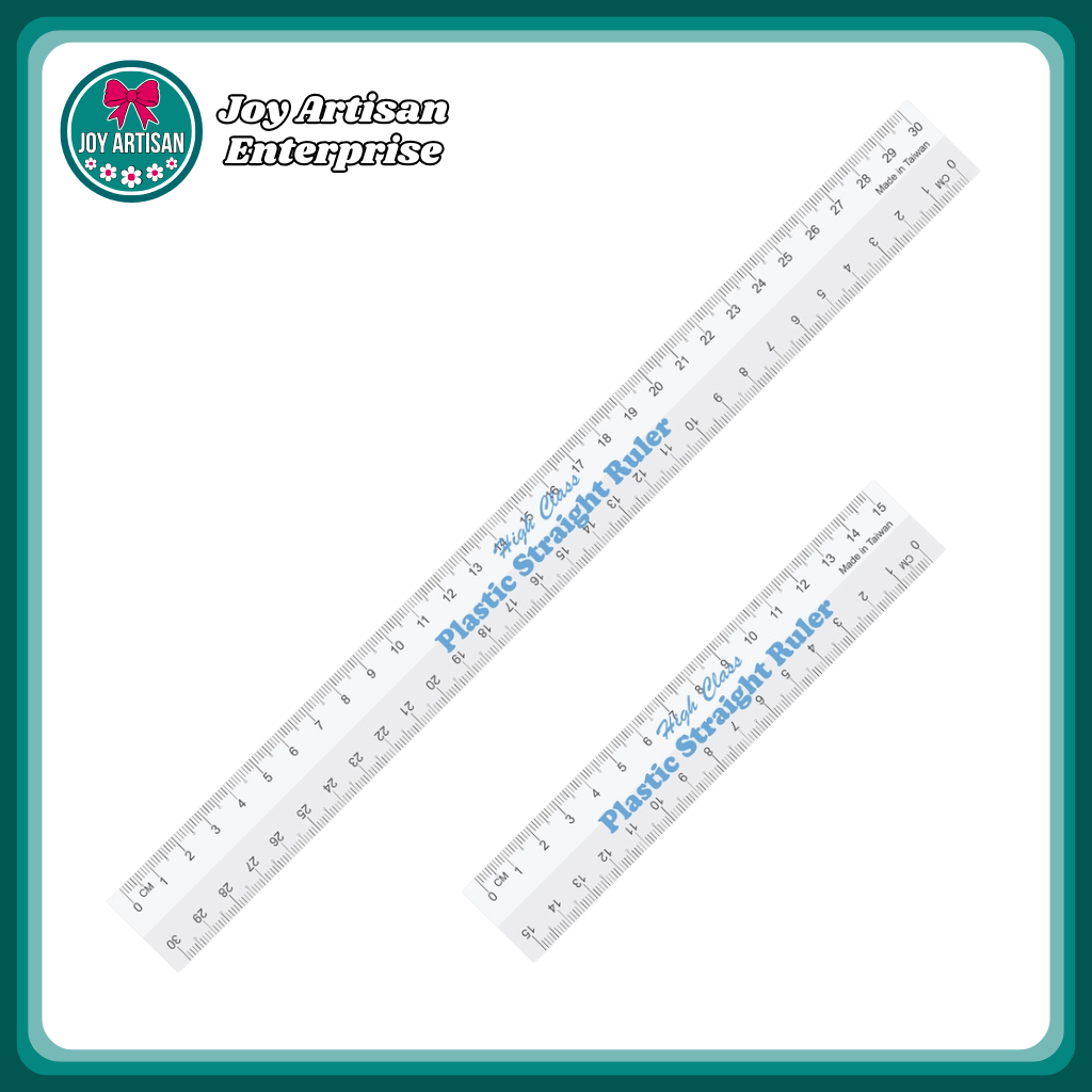 High Class OPP Plastic Ruler – Durable 30cm / 15cm Transparent Ruler ...