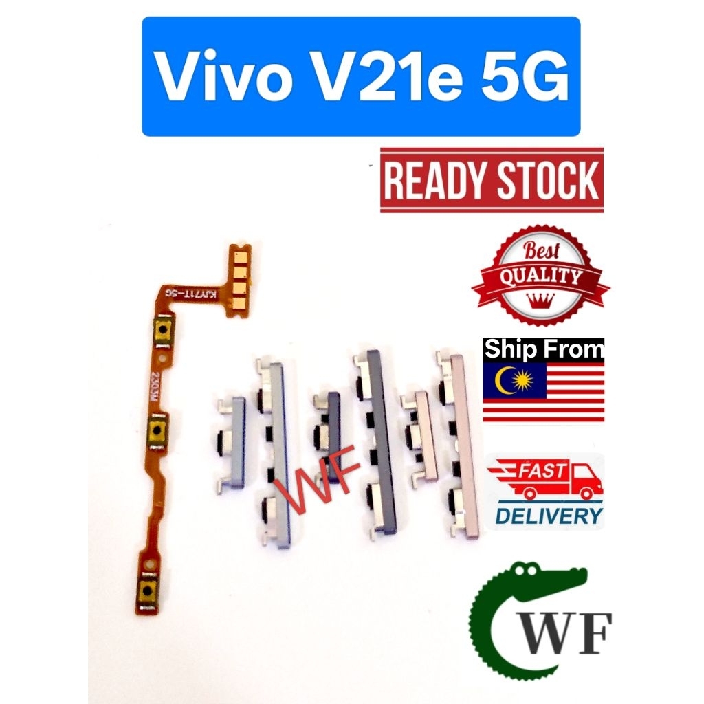 For Vivo V21e 5G V2055 Power On Off Volume Button Power On Off Volume ...