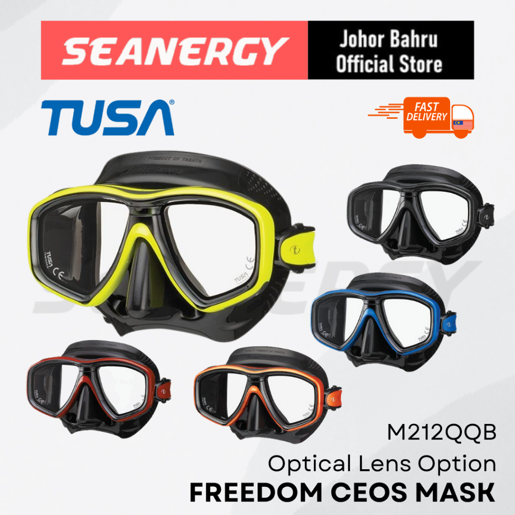 TUSA Freedom Ceos Diving Mask M212QB Optical Mask Myopia Mask ...
