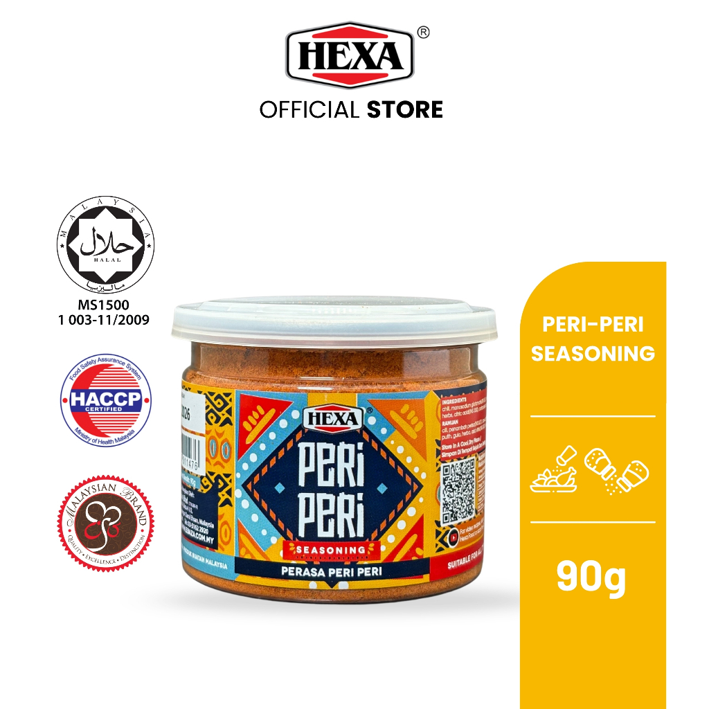 HEXA Peri-Peri Seasoning 90gm Bottle | Shopee Philippines