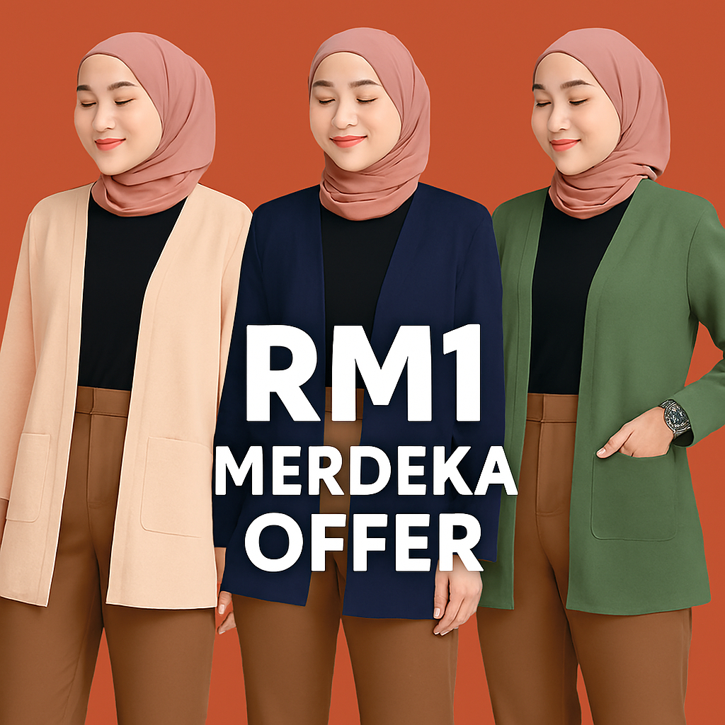 RM1 Merdeka LIVE LOCK Premium Japanese Cardigan & Knitwear Surprise ...