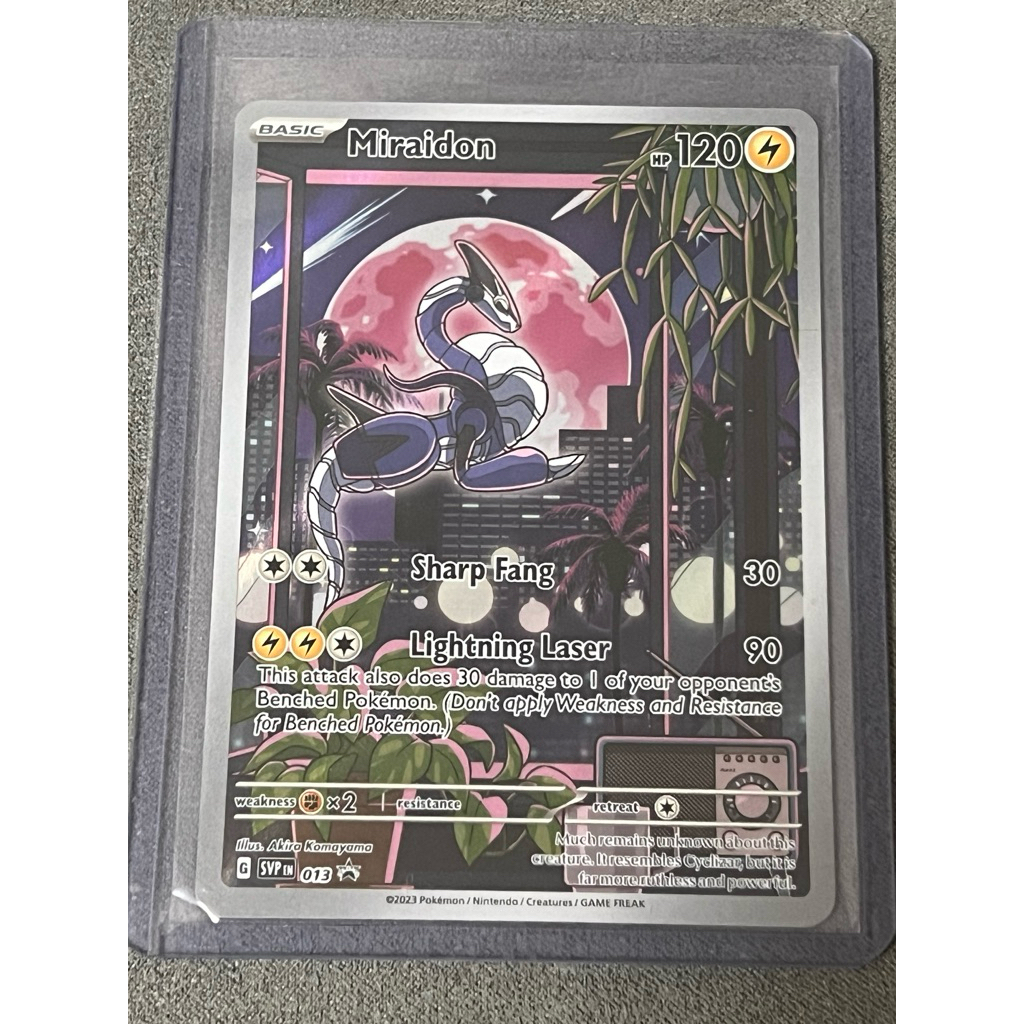Pokemon TCG Scarlet Violet - Miraidon - SVP013 - Illustration (Not ...