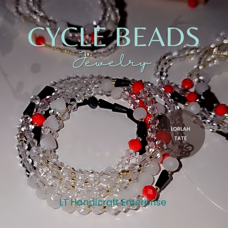 Menstrual Cycle Beads Tracking Crystal Waist Accessories | Shopee ...
