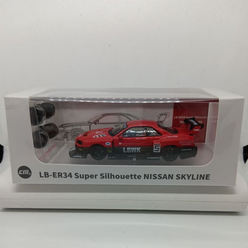 CM Model LB-ER34 Super Silhouette Nissan Skyline GT-R R34 Red(Sealed ...