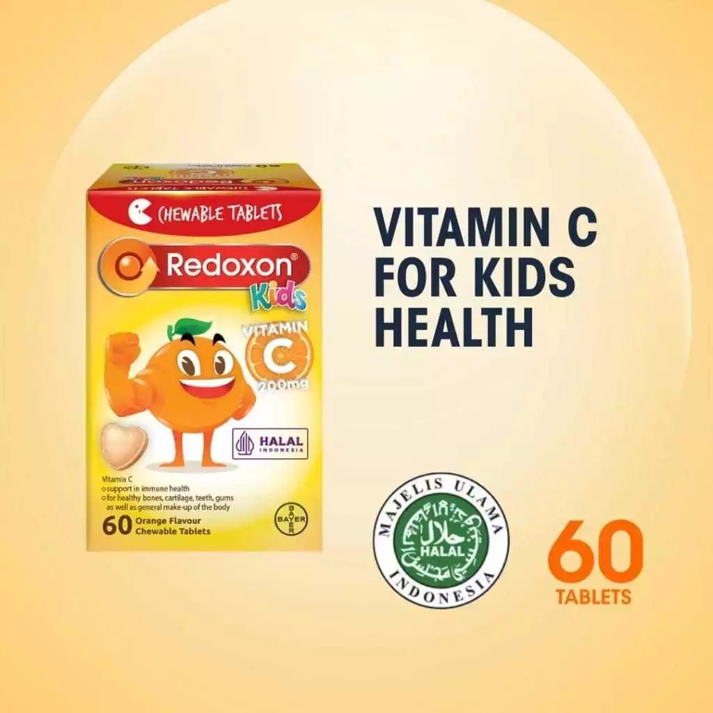 REDOXON KIDS PLAIN C CHEWABLE TABLET 60'S | Shopee Philippines