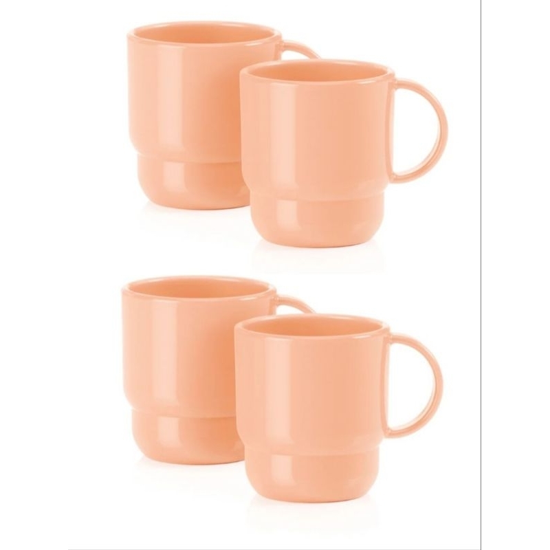 Tupperware Coffee Mug 250ml (4pcs) | Shopee Philippines