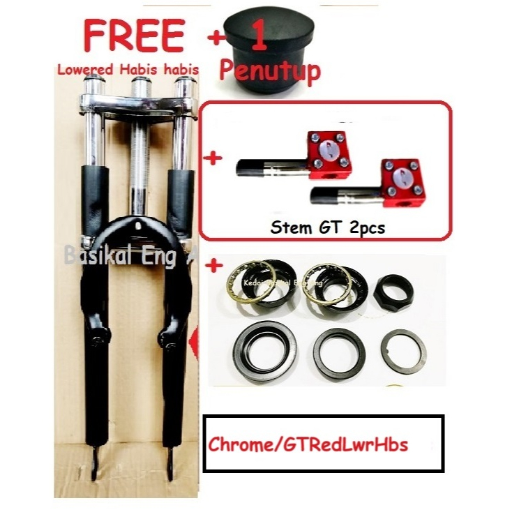 COMBO 20" Double Fork Lowered habis habis , headset , stem GT untuk ...