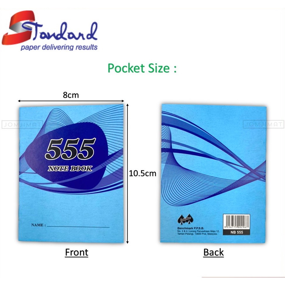 555 NOTE BOOK BUKU NOTA 32PAGES INCLUDING COVER (10 IN 1) | Shopee ...