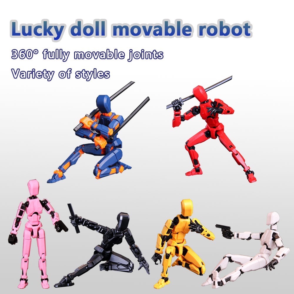 Lucky Doll Multi-Jointed Movable Robot Movable DIY Doll Model 3D ...