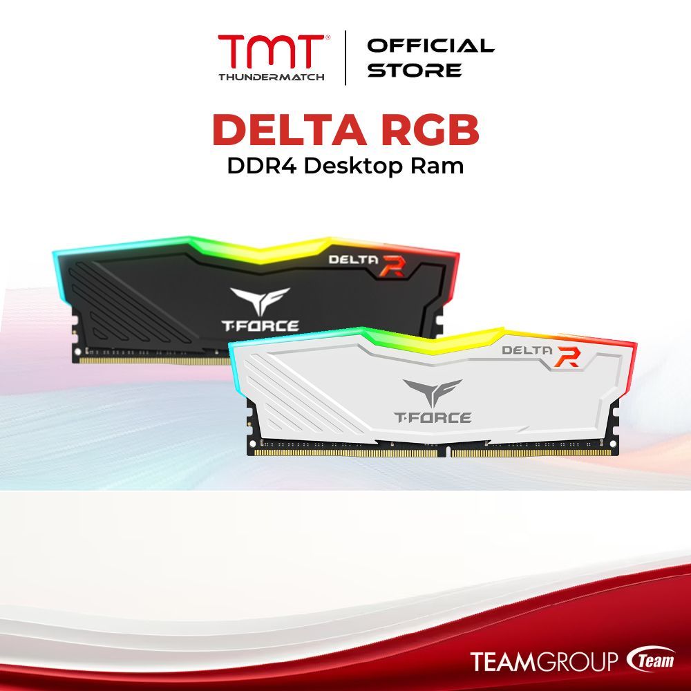 TMT Team Group T-Force Delta RGB DDR4 Desktop RAM (8GB/16GB/8GBx2 ...