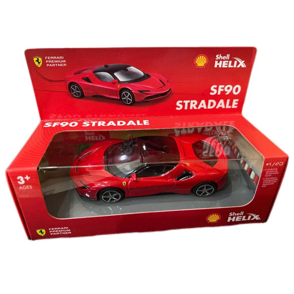 SHELL HELIX SF90 STRADALE SCALED ZINC ALLOY CAR MODEL | Shopee Philippines
