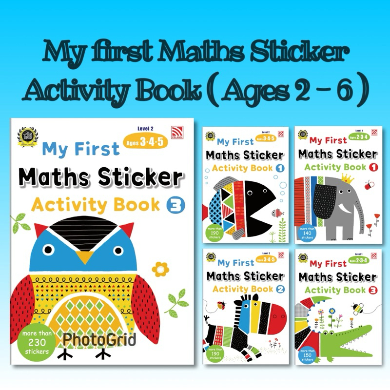 Pelangi • My First Maths Sticker Activity Book ( Umur 2 - 6 Tahun ...
