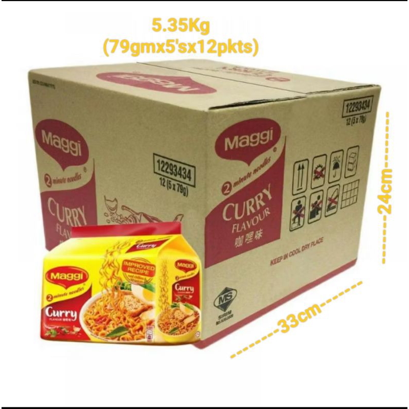 Maggi Mee 2Min Curry (79gmx5'sx12Pkts) | Shopee Philippines