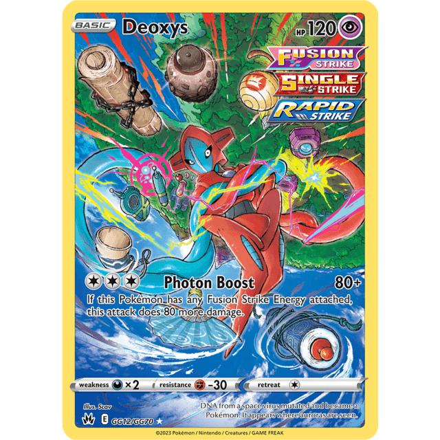 Pokémon TCG Deoxys Card - Card Sticker/Touch n Go Card Sticker Cover ...