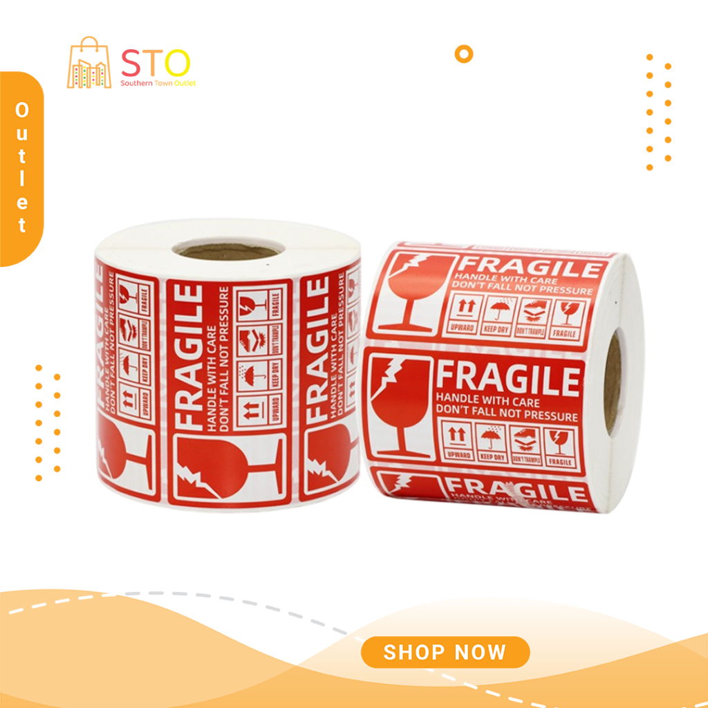 STO 1000pcs Fragile Sticker Fragile Label Warning Label | Shopee ...
