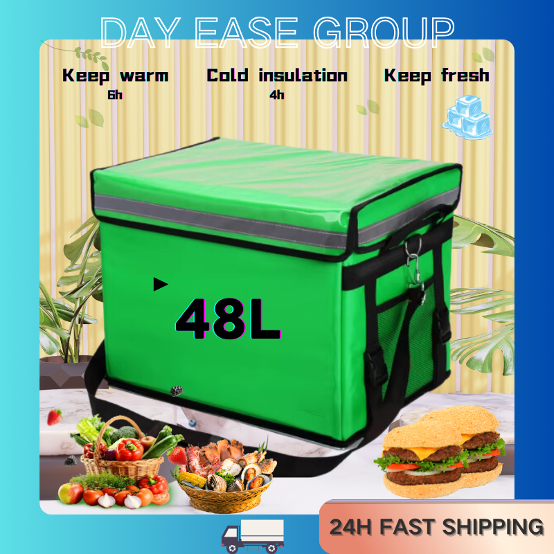 48L Thickening Food Delivery Bag Motor Foodpanda Beg Waterproof Thermal ...