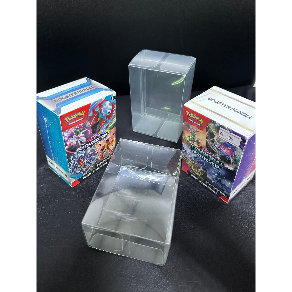 Pokemon Booster Bundle Clear Plastic Display Pokemon Half Booster Box ...