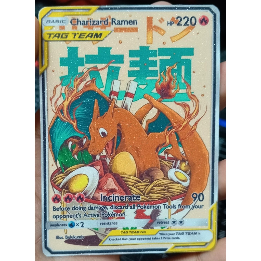 Charizard Ramen Pokemon Card | Shopee Philippines