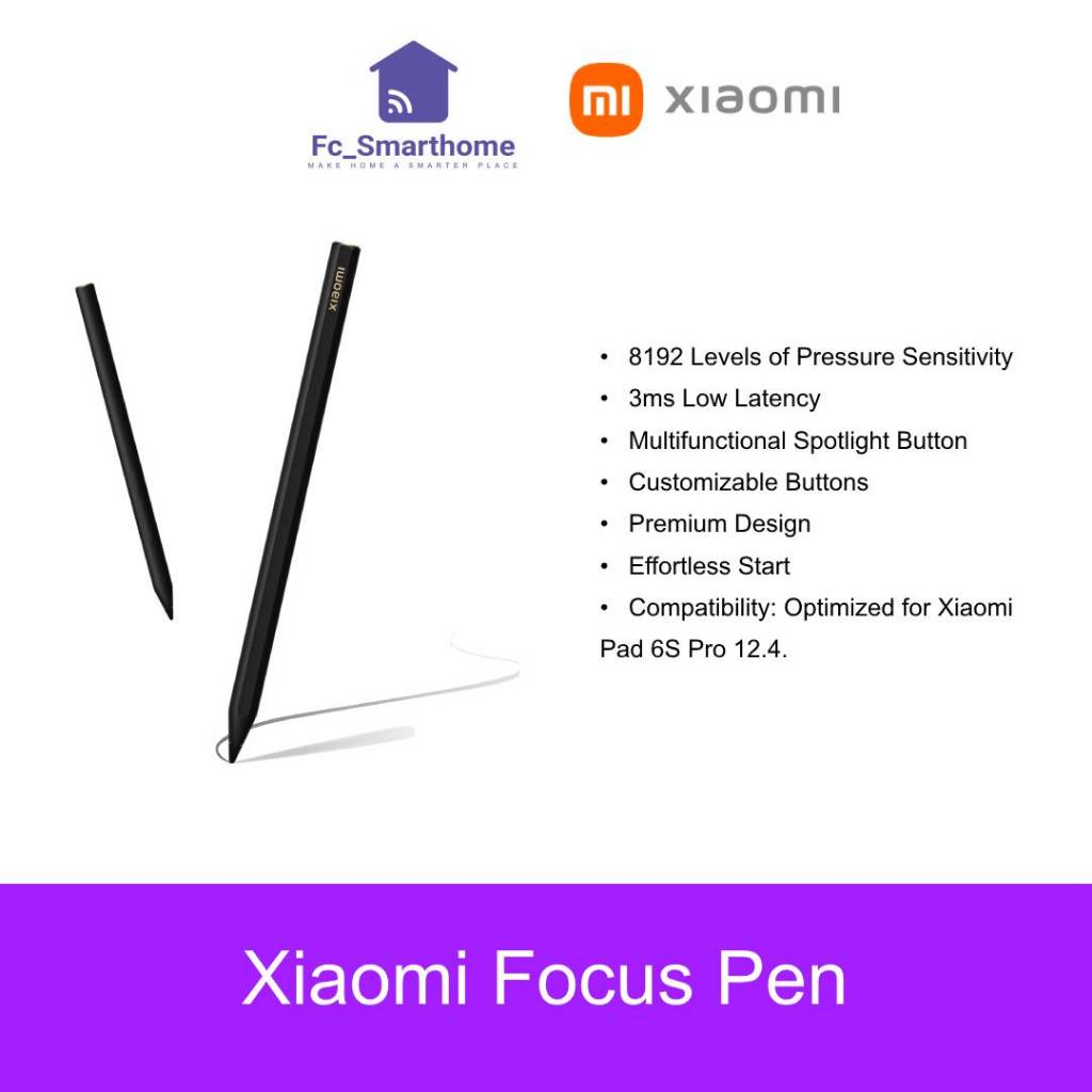 Xiaomi Focus Pen 8192 Levels of Pressure Sensitivity 3ms Low Latency ...