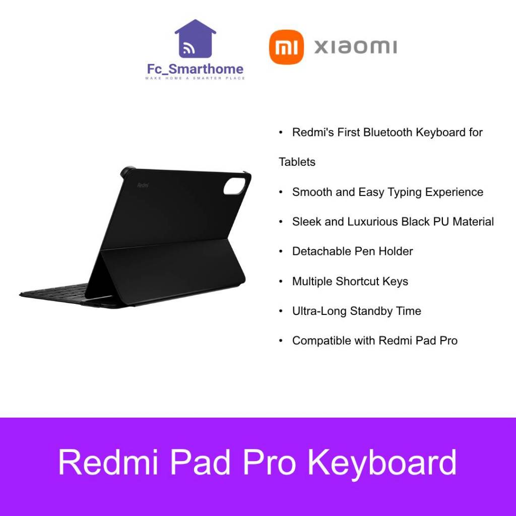 Xiaomi Redmi Pad Pro Keyboard Bluetooth 5.2 Smooth and Easy Typing ...