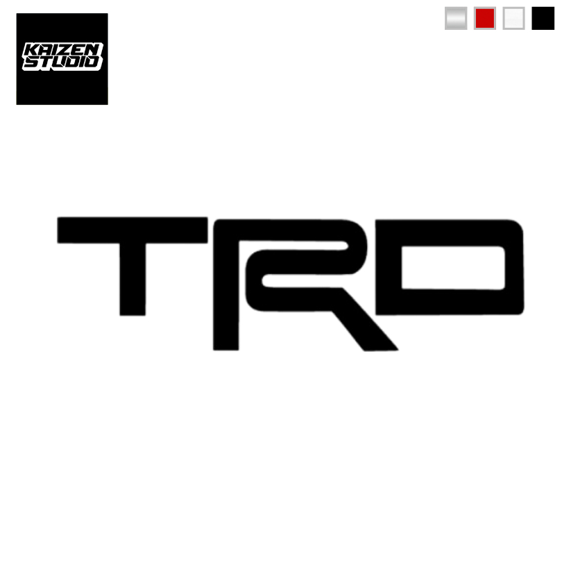 KAIZEN STUDIO TRD Toyota Racing Development Racing Hilux Car Kereta Cermin Logo Vinyl Cutting ...
