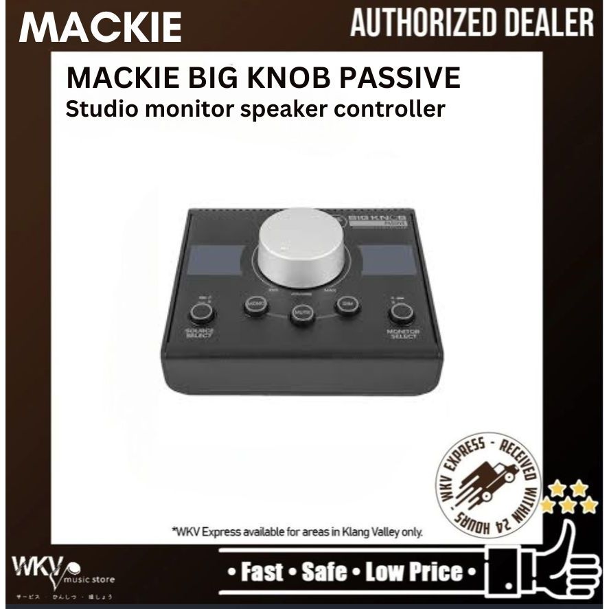 Mackie Big Knob Passive 2x2 Studio Monitor Speaker Controller | Shopee ...