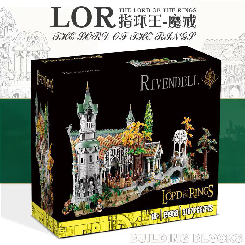 Lepin Lord of The Rings Rivendell Building Block Bricks Compatible Set ...