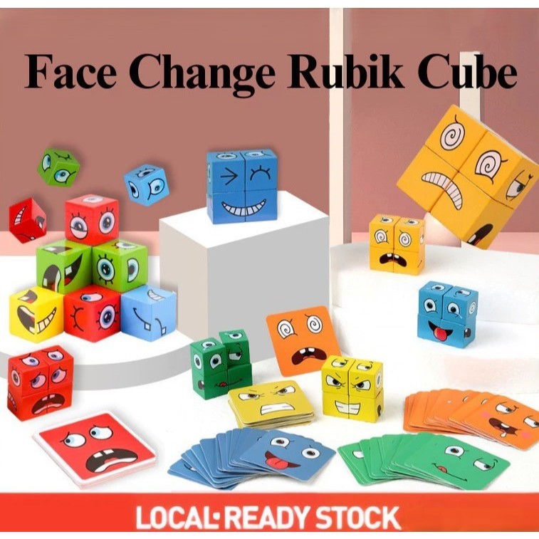 Face Emoji Change Rubik Cube Changing Rubik's Expression Puzzle Games ...