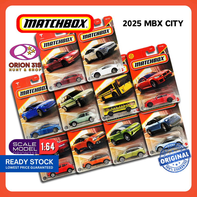 Matchbox 2025 MBX City BMW M2/ Toyota/ Tesla/ Ford/ Alfa Romeo ...