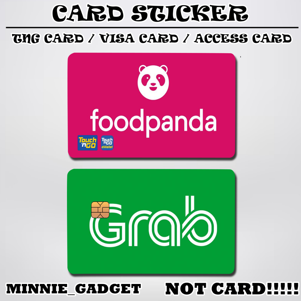 [ SHOPPING / DELIVERY BRAND LOGO ] Touch n Go Card Sticker Cover TNG ...