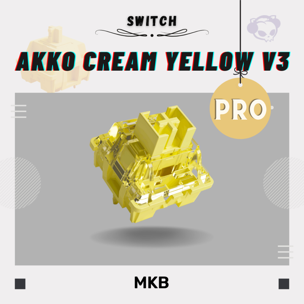 Akko Cream Yellow V3 Pro Linear Switch for Mechanical or Gaming ...