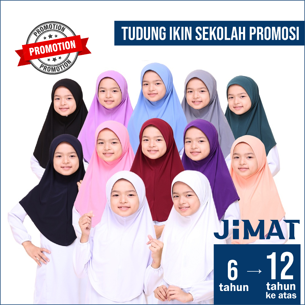 Tudung Ikin Sekolah Lycra Hebat Baju Sekolah School Uniform Girls ...