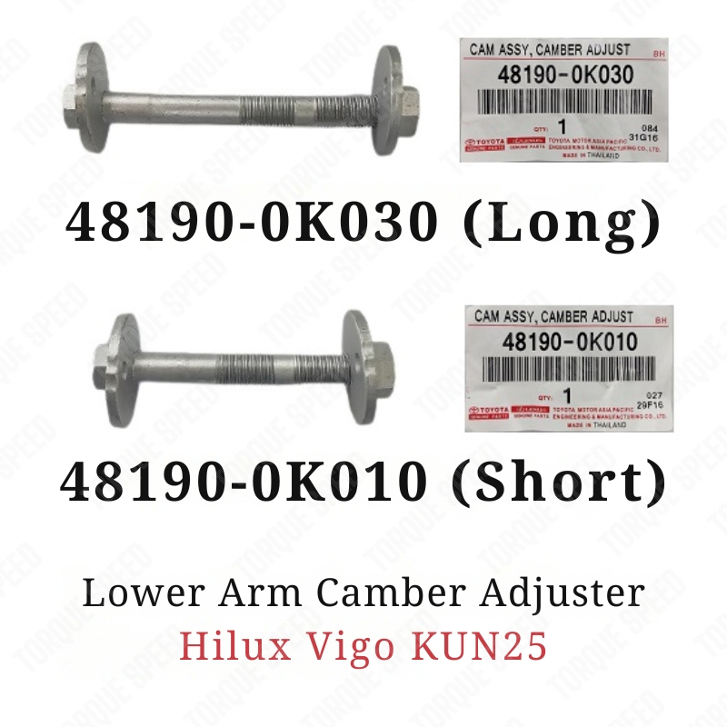 Toyota Lower Arm Adjust Camber Nut Bolt Adjuster 48190-0K010 0K030 ...