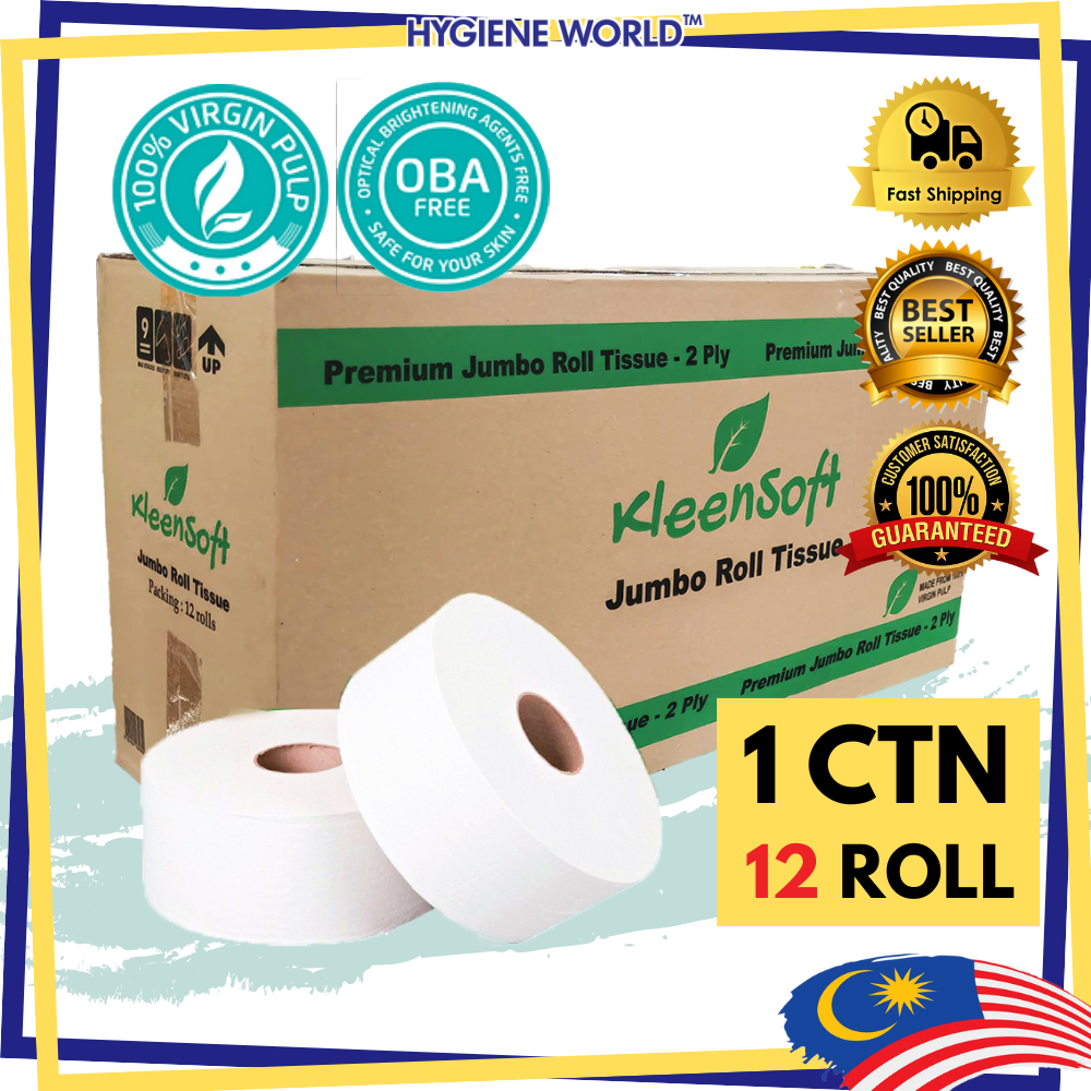 Jumbo Roll Tissue JRT - 2ply Virgin Pulp / Round Toilet Tissue / Home ...