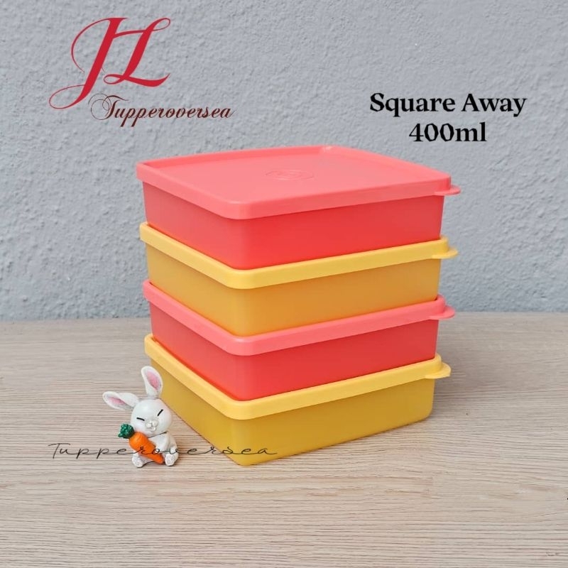 Tupperware Square Away 400ml (2 PCS / 4 PCS) | Shopee Philippines