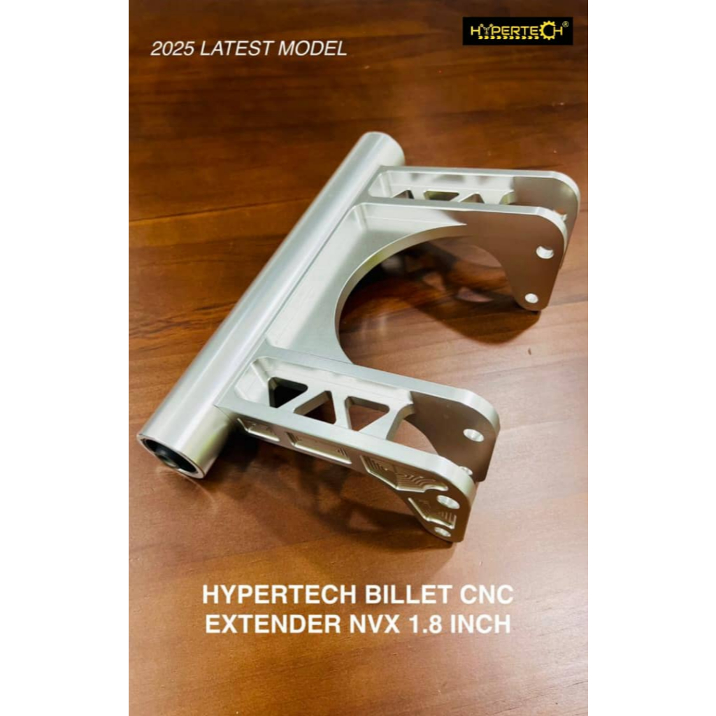 HYPERTECH CNC BILLET EXTENDER NVX V1 V2 1.8INCH SILVER BLACK 2025 ...