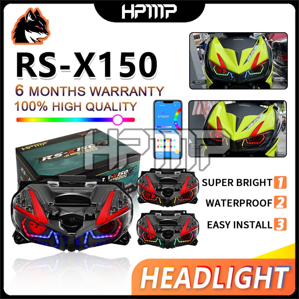 HPMP HONDA RSX150 RSX WinnerX Sharingan Naruto Head Light Head Light LED Lampu Depan Headlamp ...