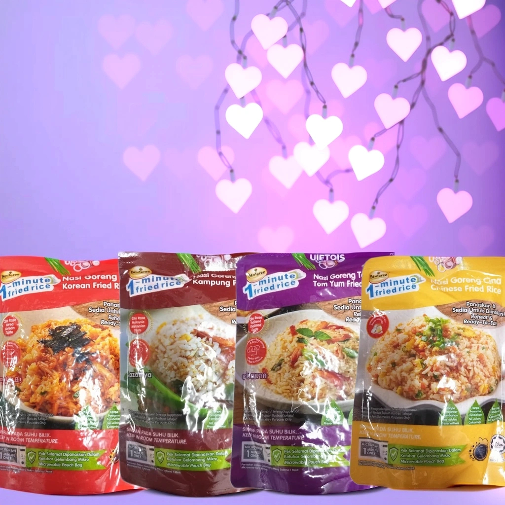 Bentoree 1-Minute Ready-to-Eat Fried Rice – Korean, Tom Yum & Kampung ...