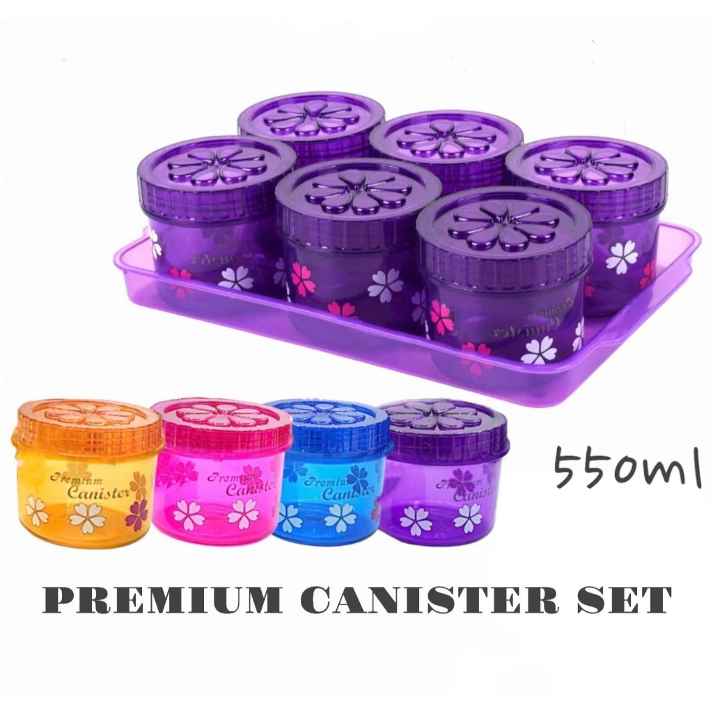 6pcs Set Bekas Kuih Raya Set / Cookies Container Set / Bekas Kuih Raya ...