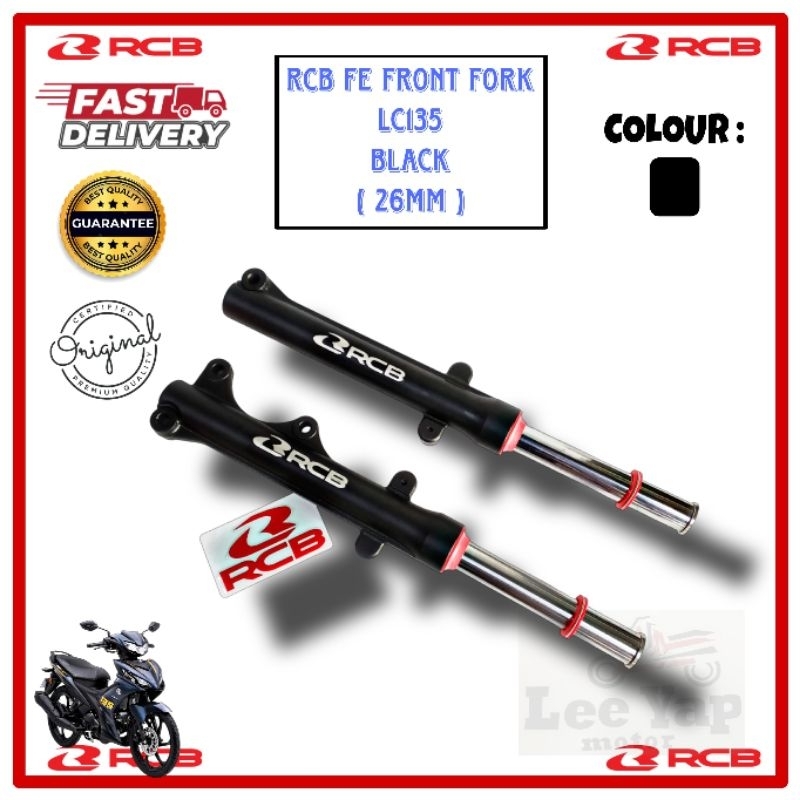 RCB FE FRONT FORK LC135 ( 26MM ) COLOUR BLACK HIGH QUALITY PRODUCT RCB ...