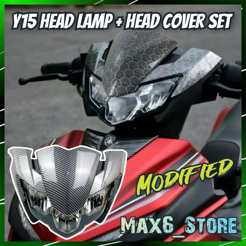 YAMAHA Y16ZR V1 V2 CONVERT Y15ZR V2 KEPALA HEADLAMP COVER METER PNP Y16 ...