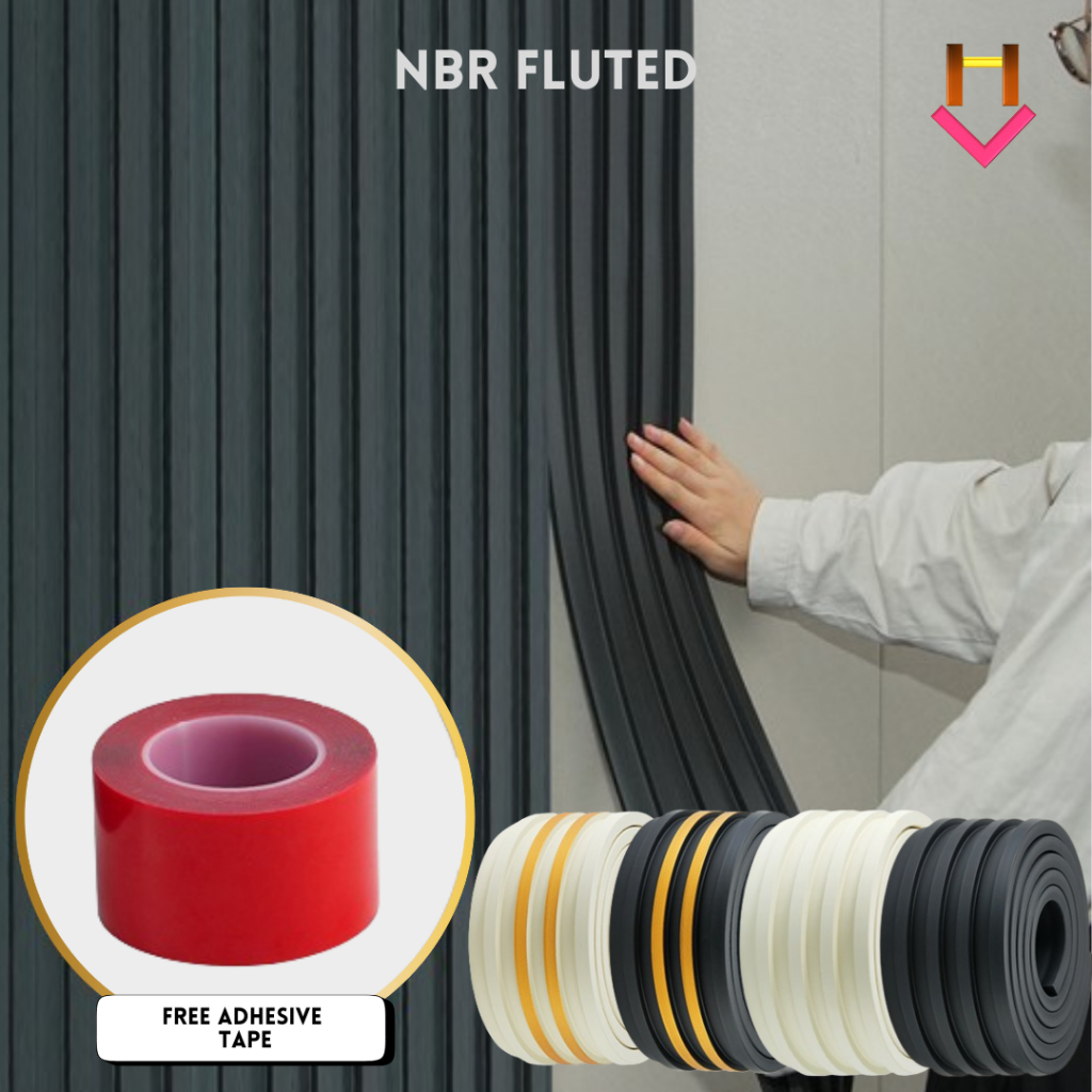 3 meter NBR Foam Wall Fluted Panel - Self Adhesive NBR Foam Fluted ...