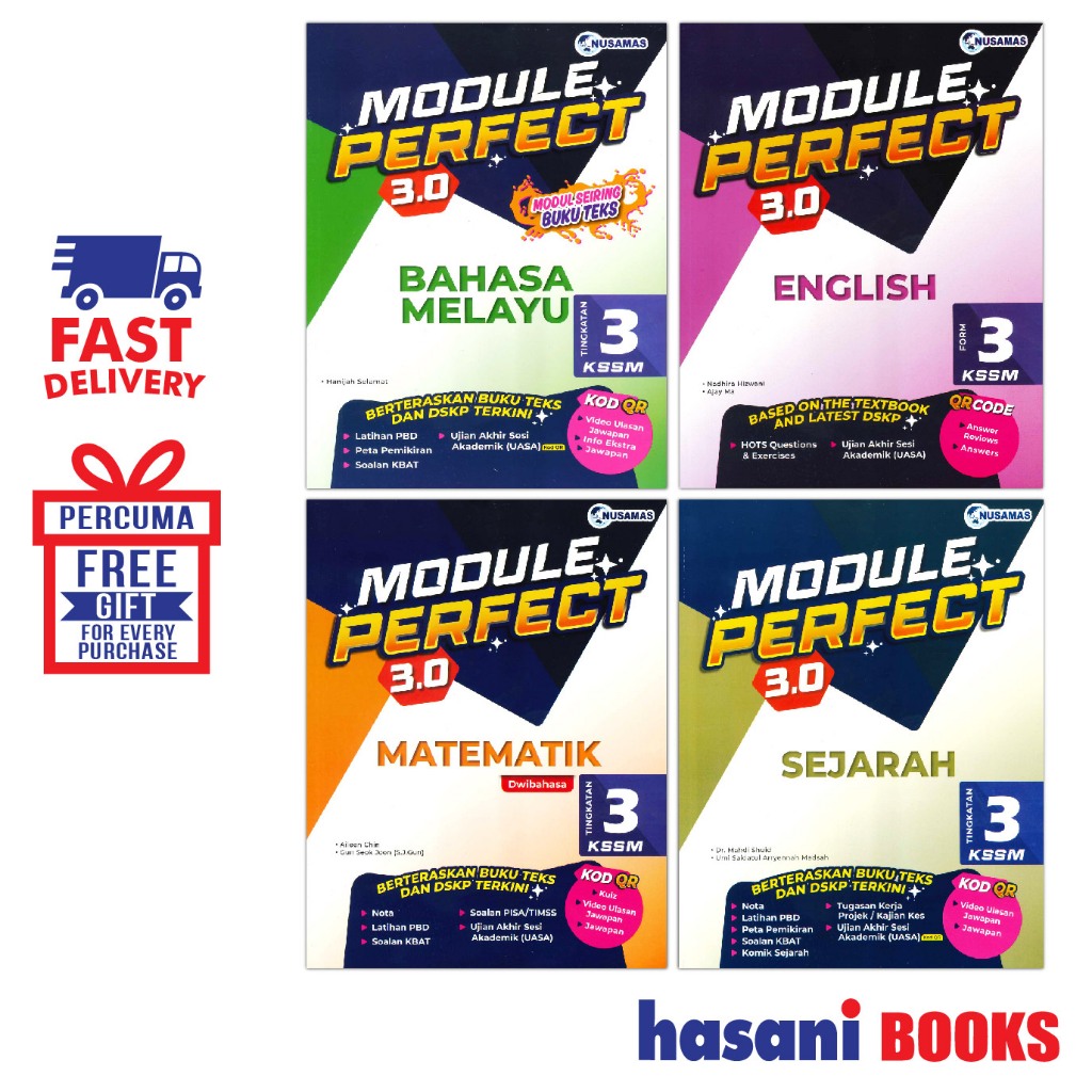 Hasani Nusamas Module Exercise Book Perfect 3.0 KSSM Form 3 | Shopee ...