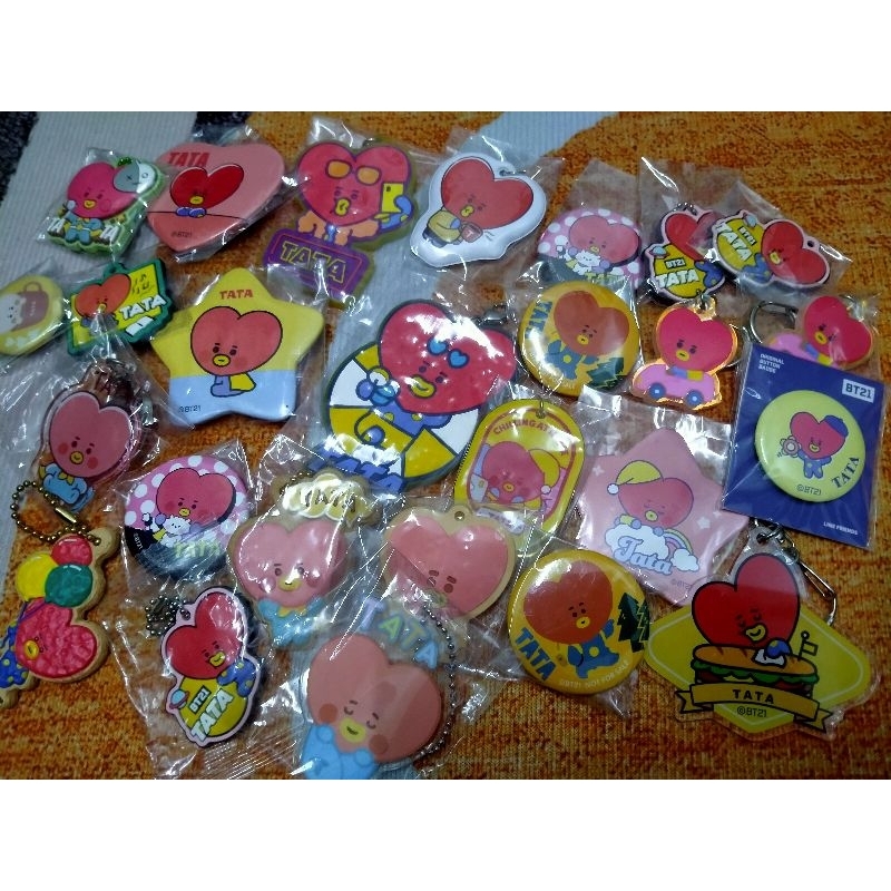 BT21 Official Keychain & Badge Tata | Shopee Philippines