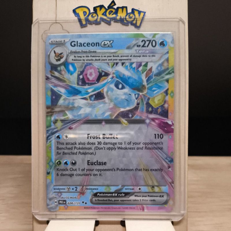 Glaceon EX PRE 026/131 Pokemon PTCG SV8.5 Prismatic Evolutions UR | Shopee Philippines