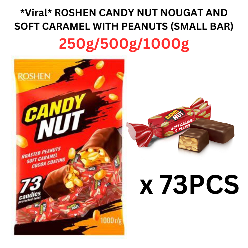 *Viral* ROSHEN CANDY NUT NOUGAT AND SOFT CARAMEL WITH PEANUTS (SMALL ...