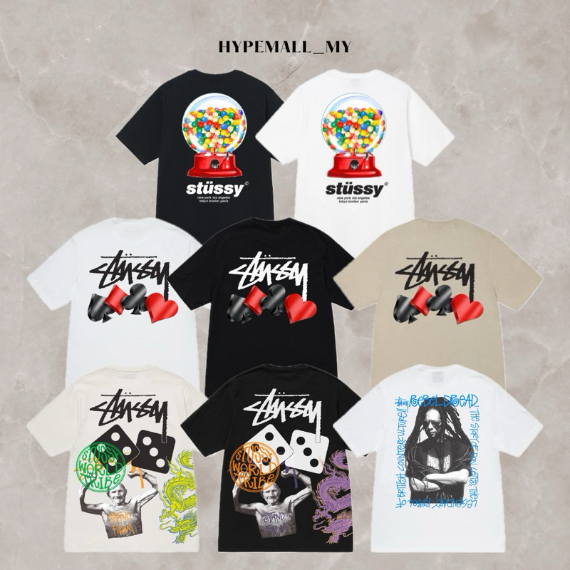 Stussy Graphic Tee Collection 02 (Rebel Dread/Strike/Suits/Gumball ...